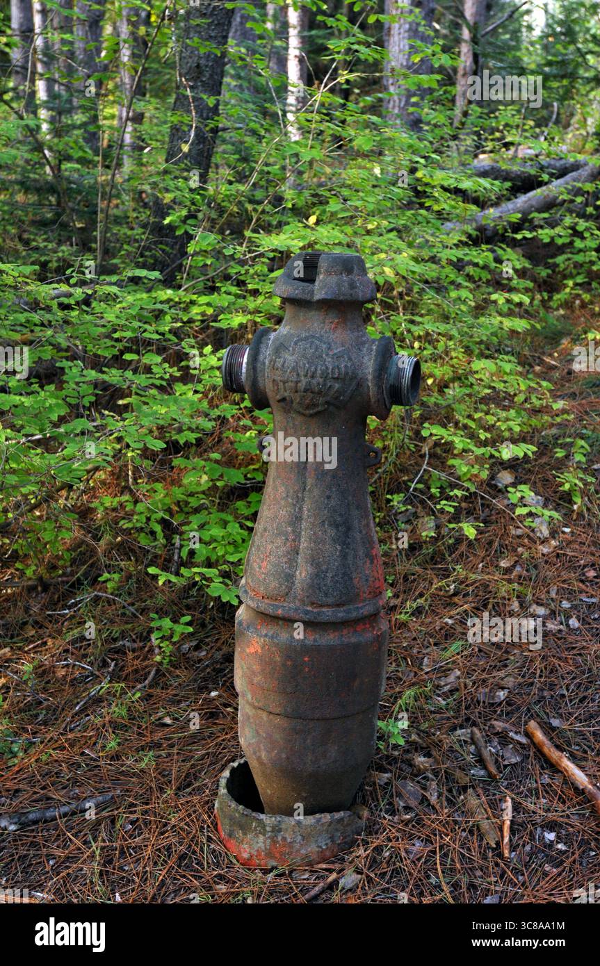 An old water hydrant is one of the last remnants of the former Highland ...
