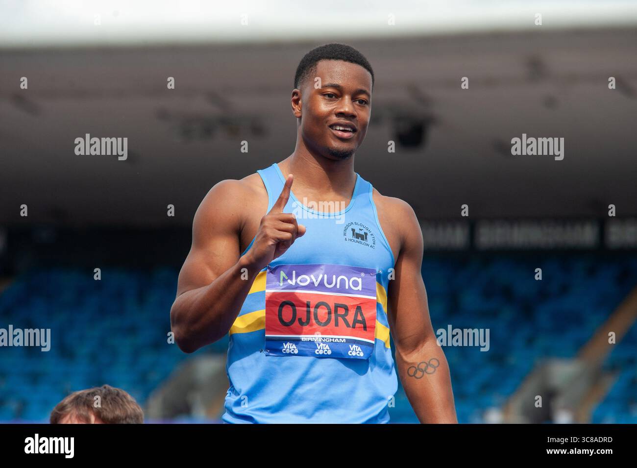 Alexander Stadium, Birmingham, England, 3rd August 2025 Tade Ojora wins ...