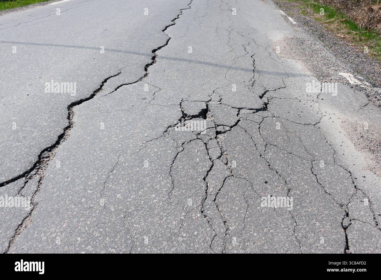 Rough road surface deterioration hi-res stock photography and images ...