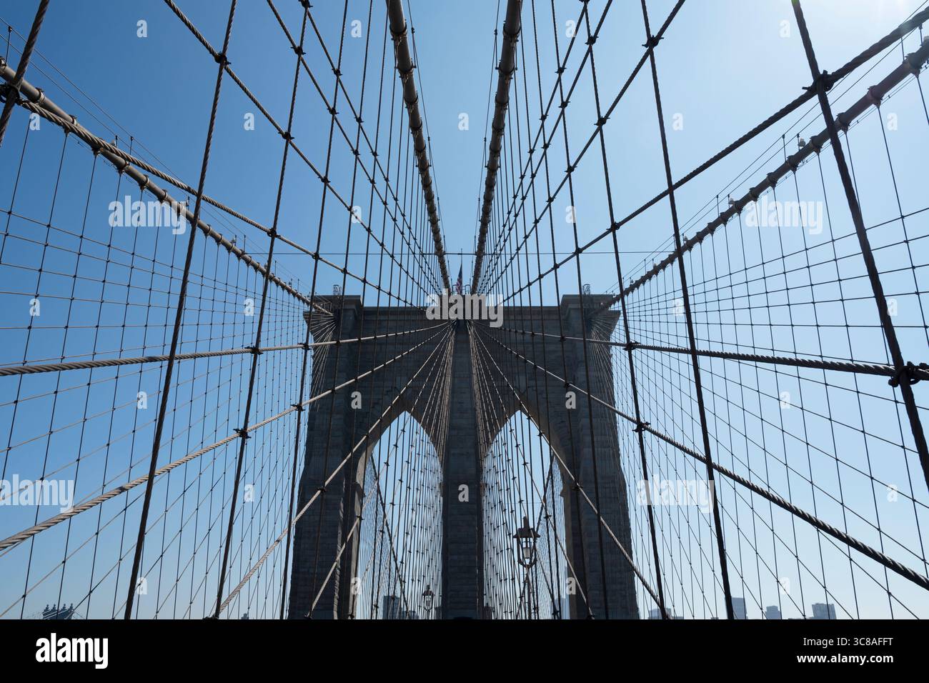 Close up brooklyn bridge tower hi-res stock photography and images - Alamy