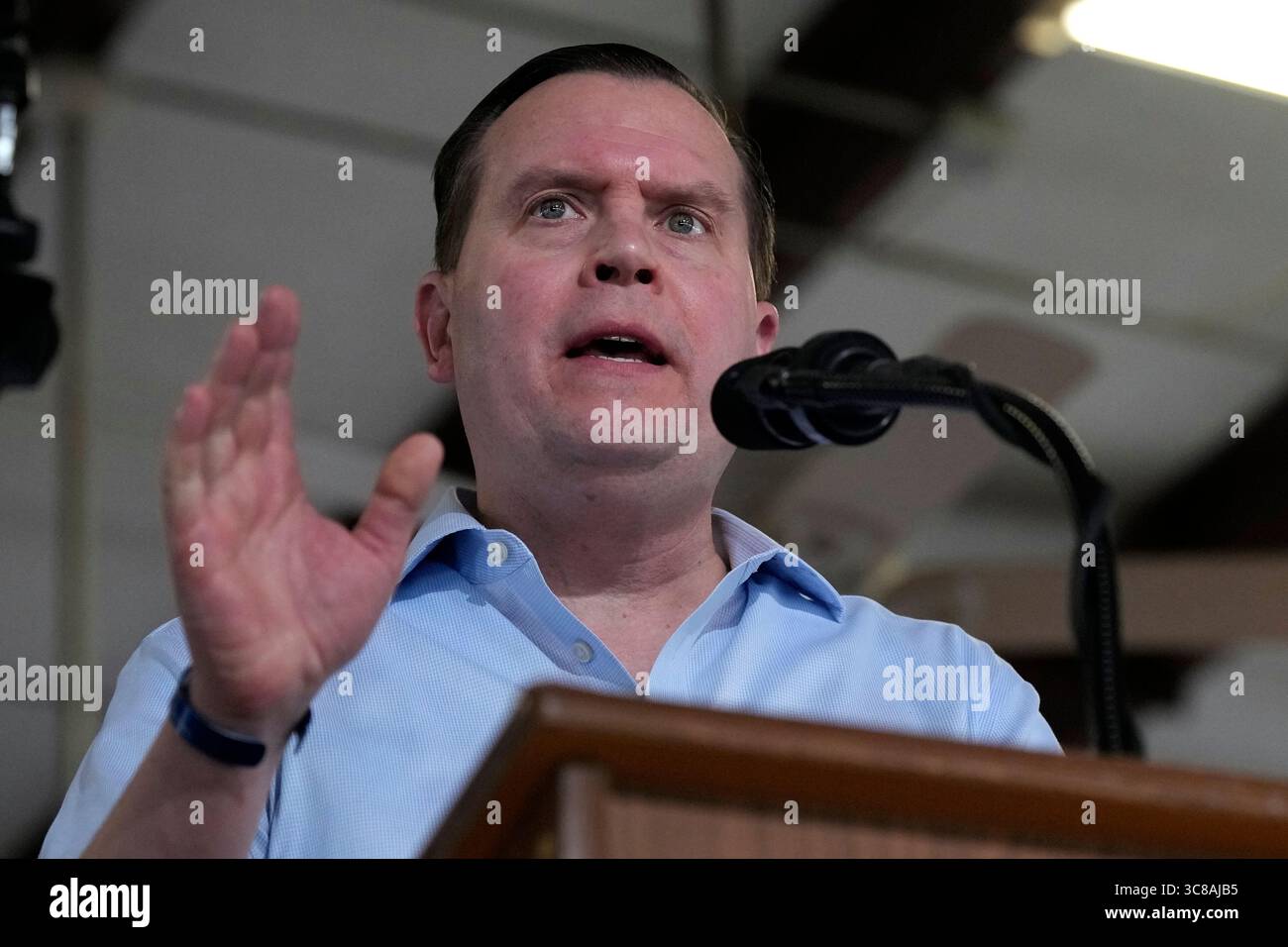 Kentucky Attorney General Russell Coleman speaks at the annual Fancy ...