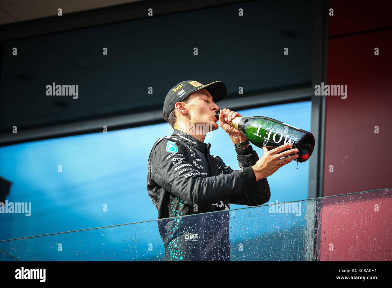 63 George Russell, (GRB) AMG Mercedes Ineos W16,during the Hungarian GP ...