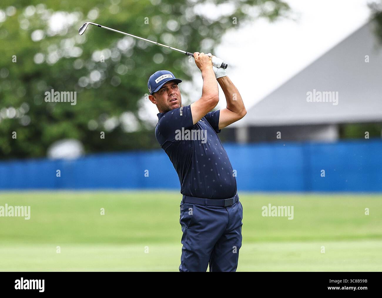 August 3, 2025: Fourth round, 2025 Wyndham Championship, Sedgefield Country Club in Greensboro ...