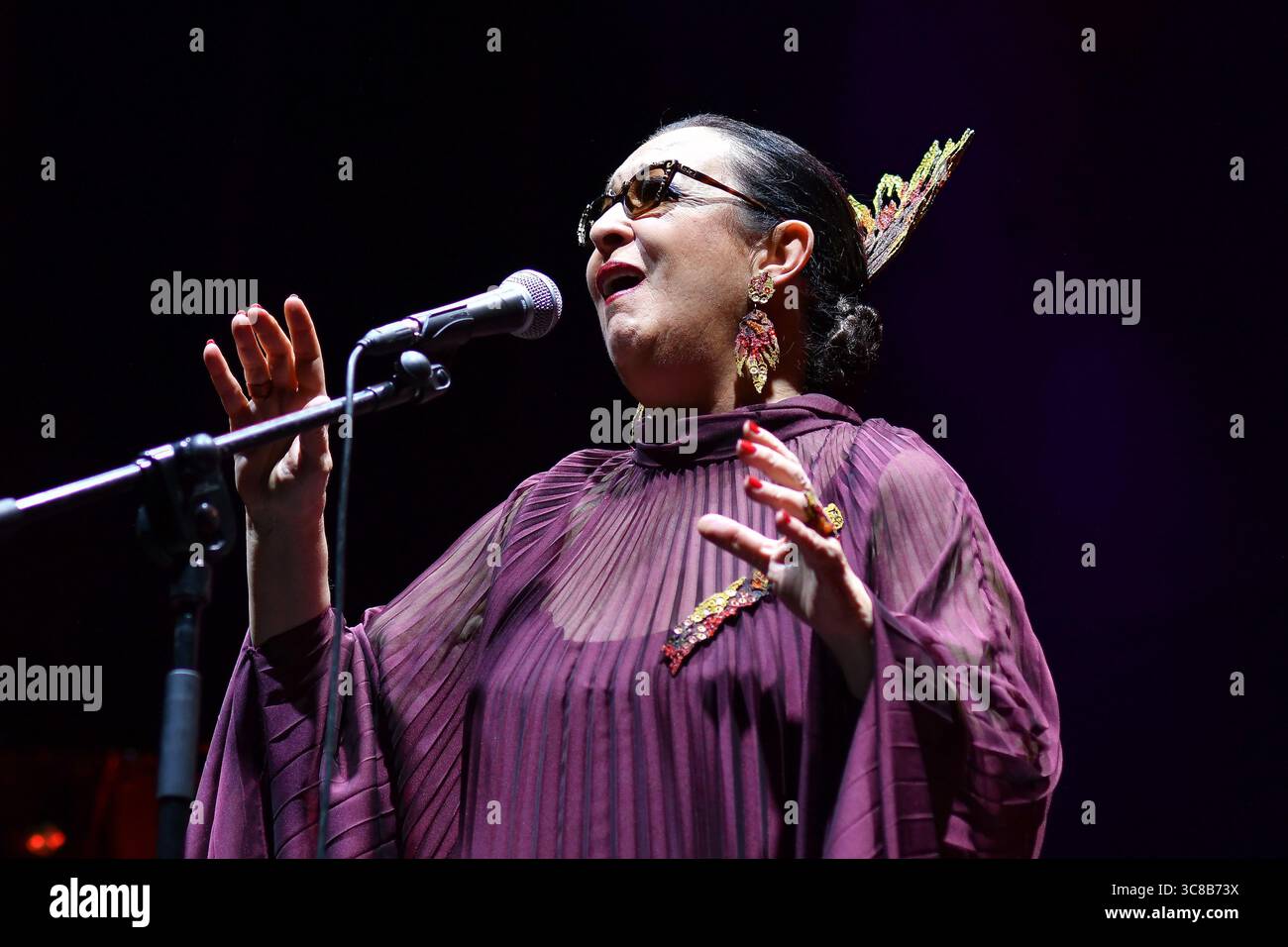 Madrid, Spain. 04th Aug, 2025. Singer Maria Isabel Quiñones Gutierrez ...
