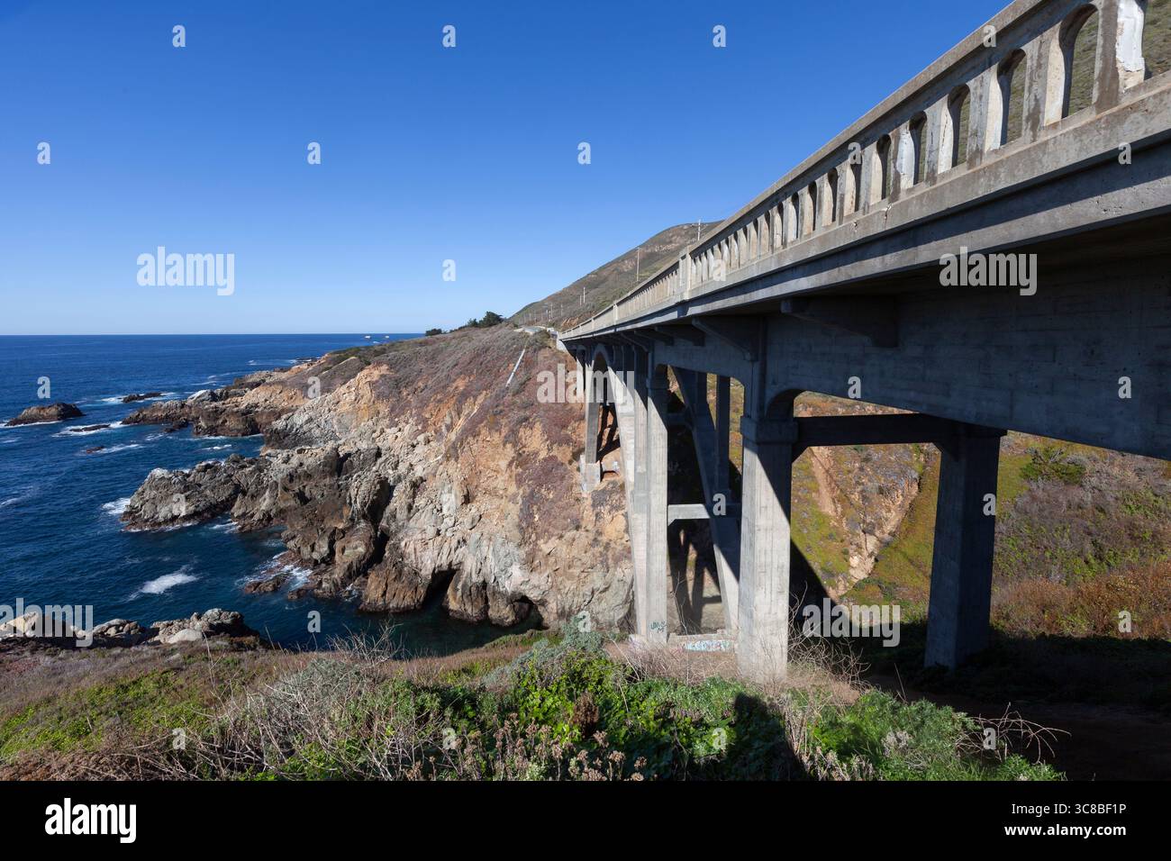 Historic arch bridge carries traffic hi-res stock photography and ...