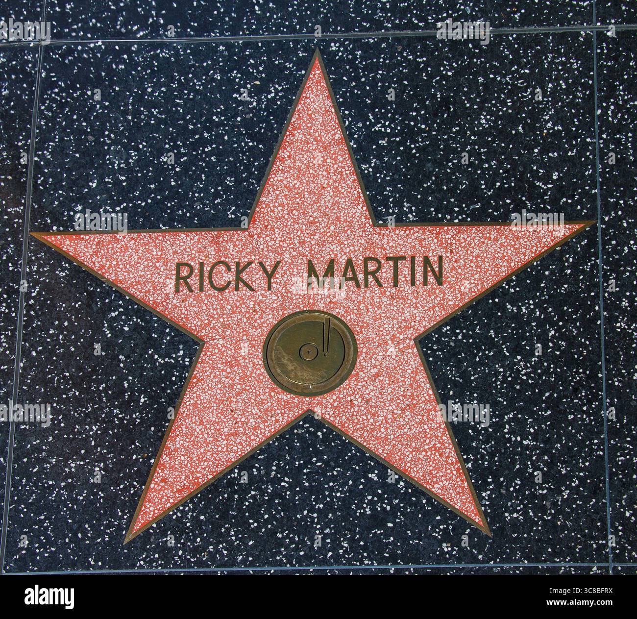 The Ricky Martin singer Hollywood Walk of Fame celebirty star at ...