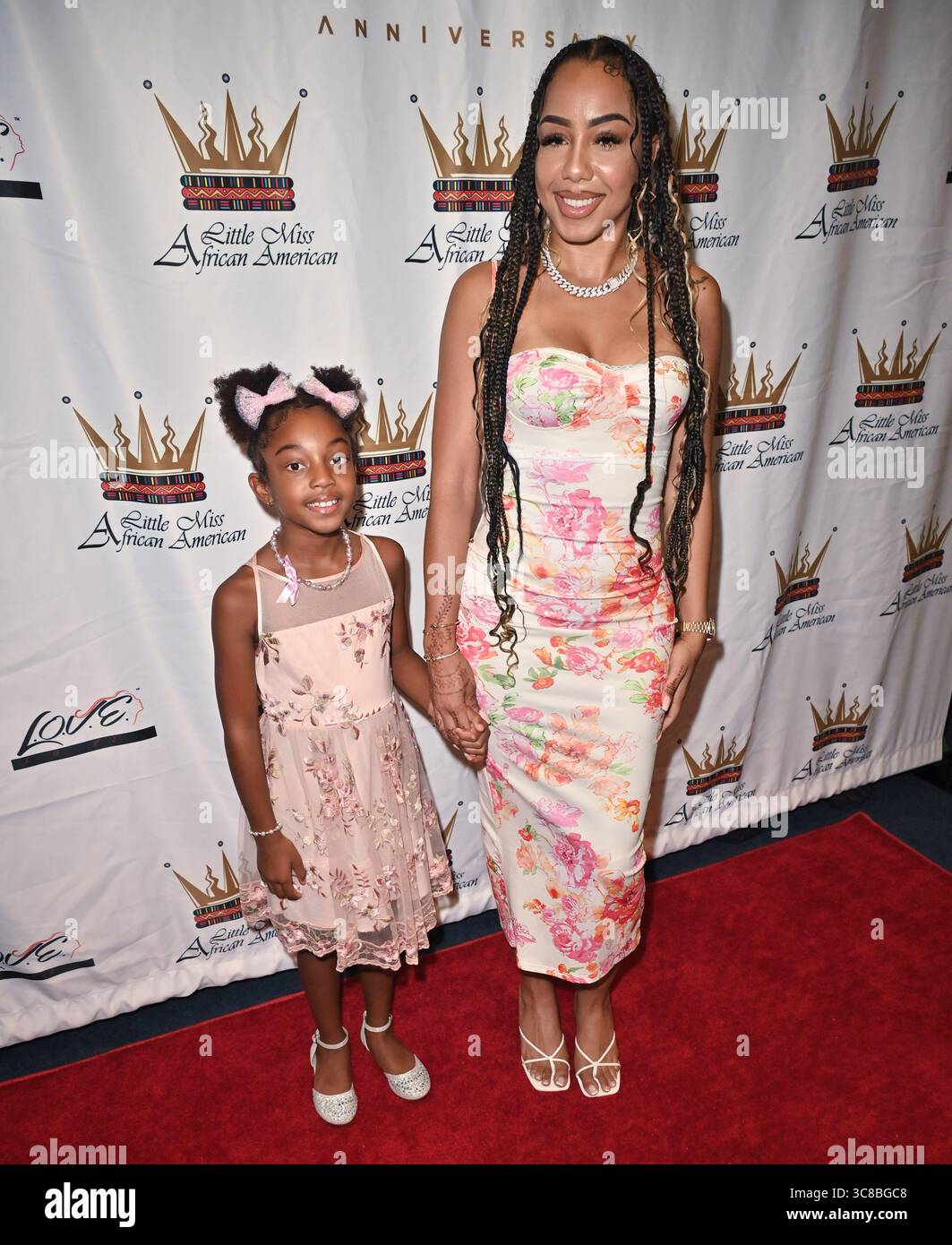 Hollywood, CA USA - August 3, 2025: DJ Sky Baddie, daughter attends the ...