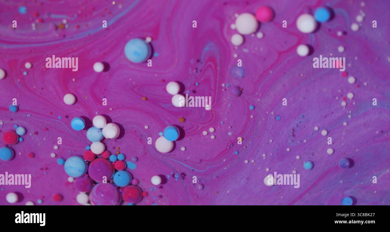 Pink purple floating orb particles hi-res stock photography and images ...