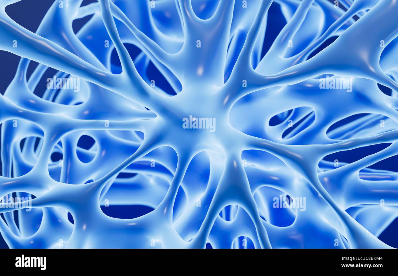 Abstract porous framework material background, nerve fibers background ...