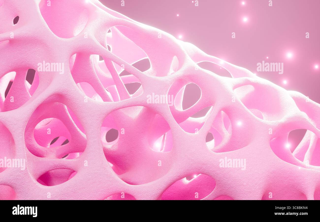 Abstract porous framework material background, nerve fibers background ...