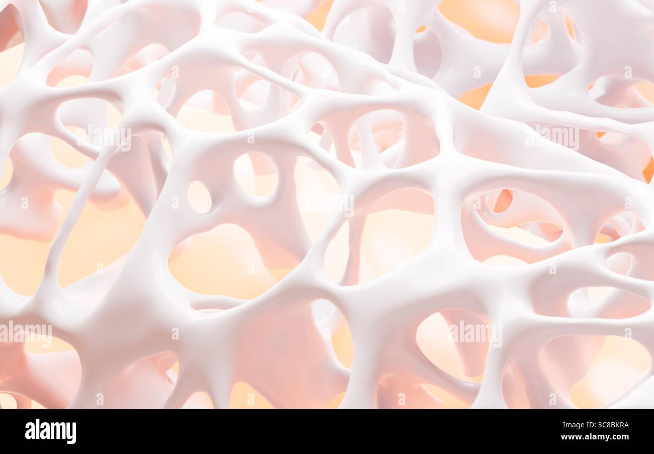 Abstract porous framework material background, nerve fibers background ...