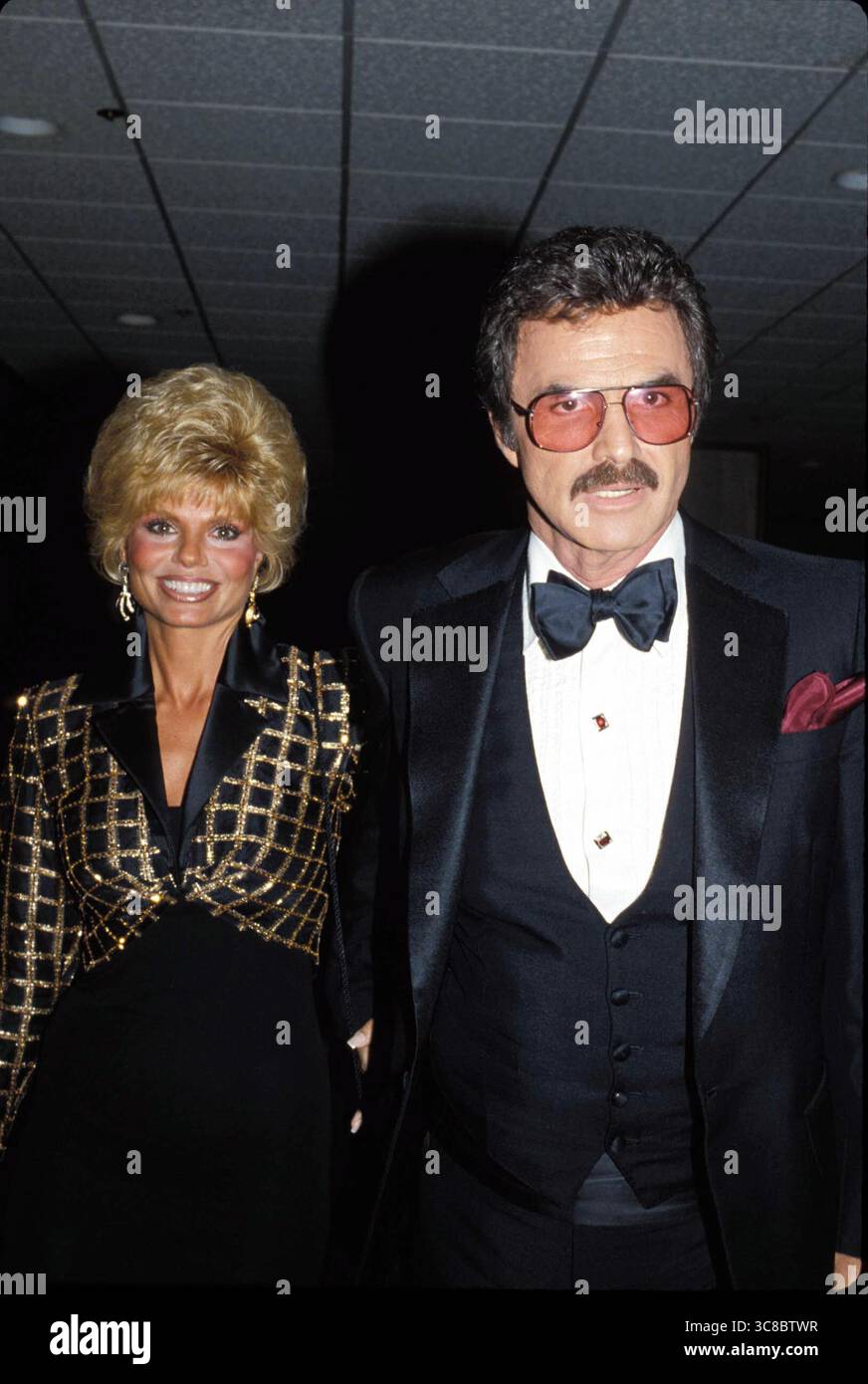 BURT REYNOLDS and LONI ANDERSON. (Credit Image: © Michelson/Globe ...