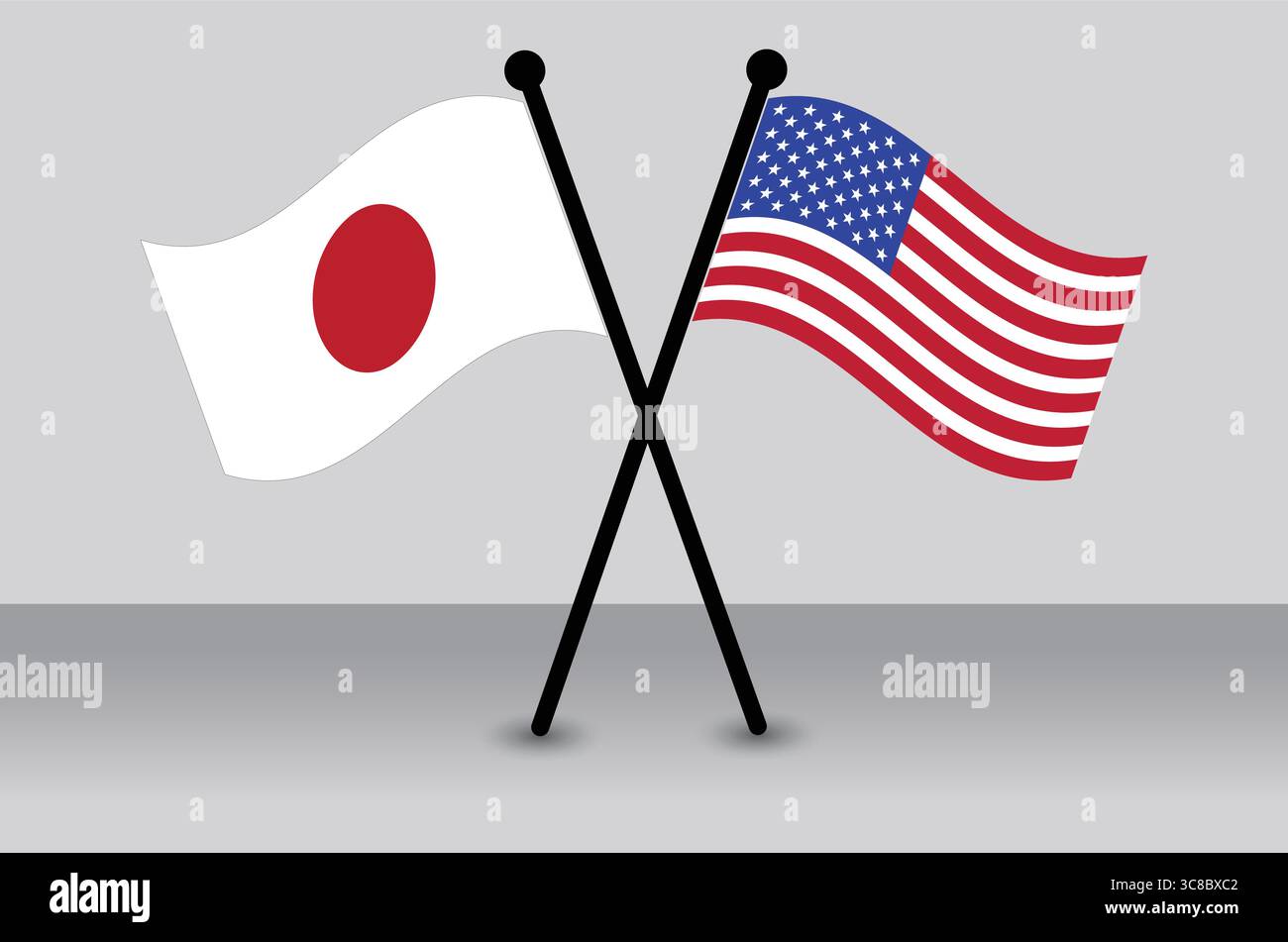 Flagpoles international flags Stock Vector Images - Alamy