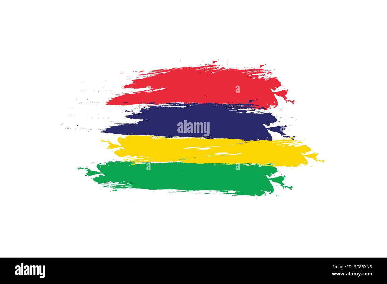 Vibrant red flag green Stock Vector Images - Alamy