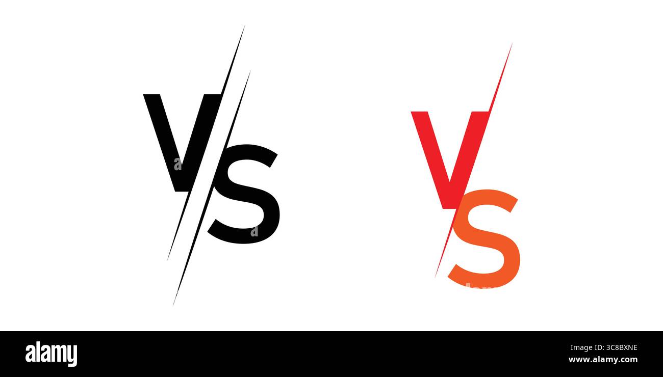 Vector logos red black Cut Out Stock Images & Pictures - Alamy