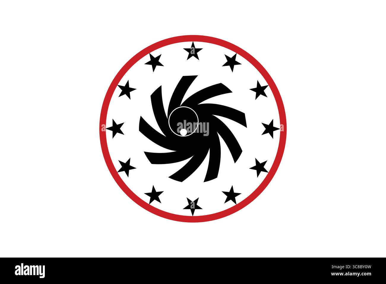 Vector Illustration of a Circular Military or Tactical Emblem Stock ...