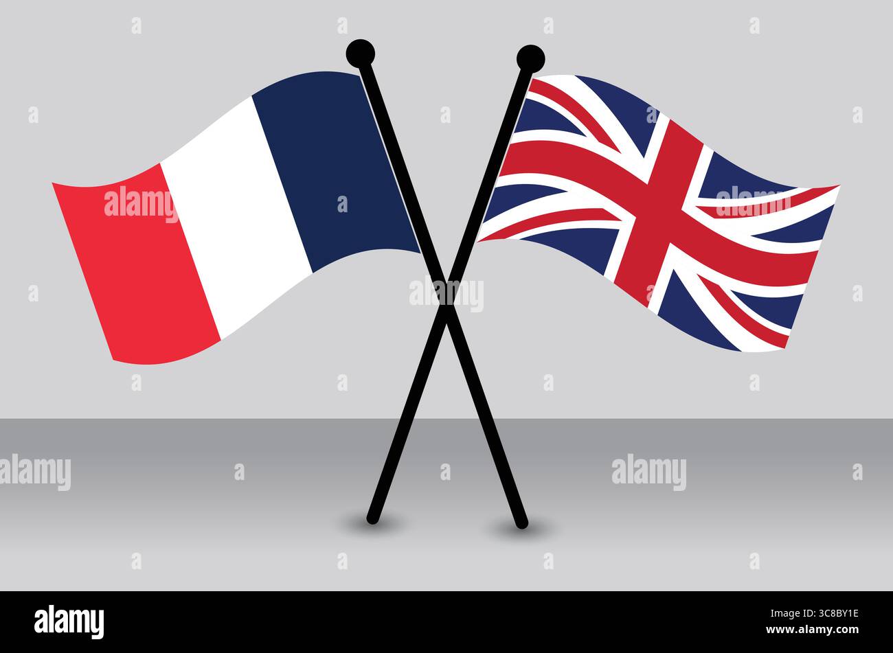 French flag intertwined hi-res stock photography and images - Alamy