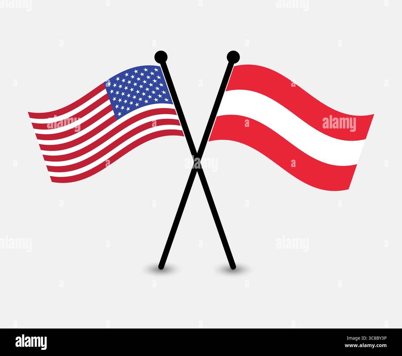 Flagpoles international flags Stock Vector Images - Alamy