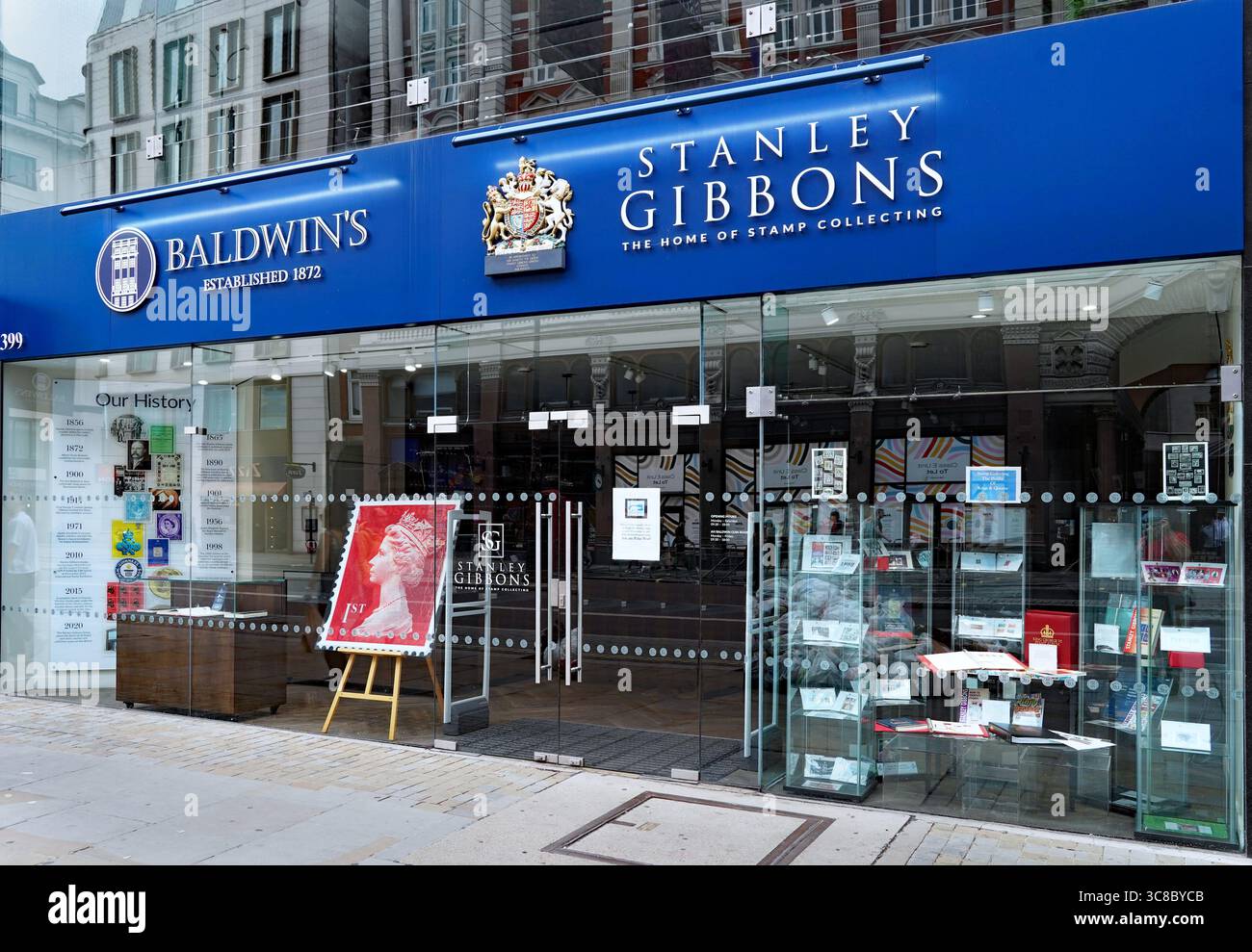 Stanley Gibbons store in the Strand, London, one of the world's most ...