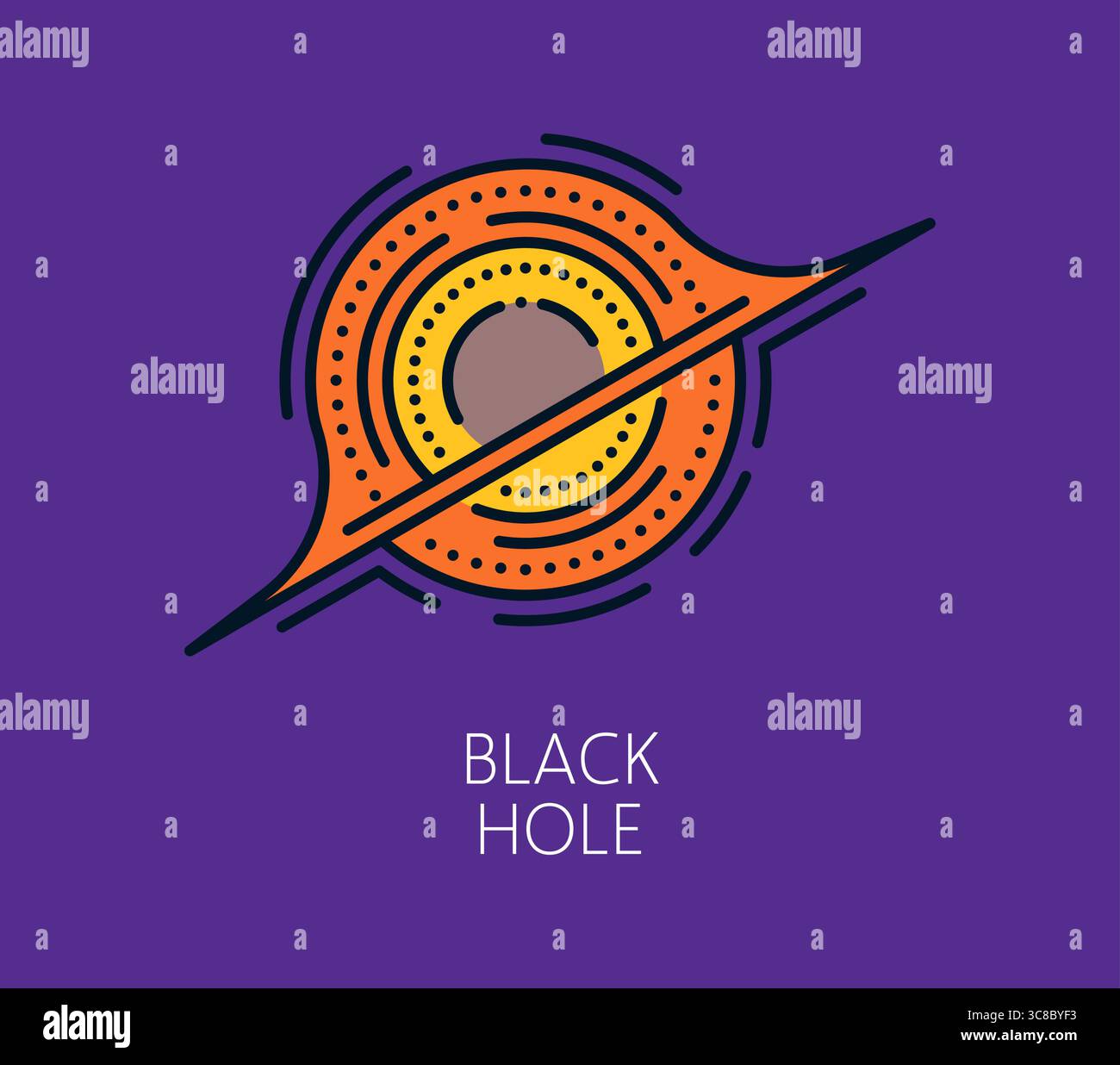 Flight time color line Stock Vector Images - Alamy