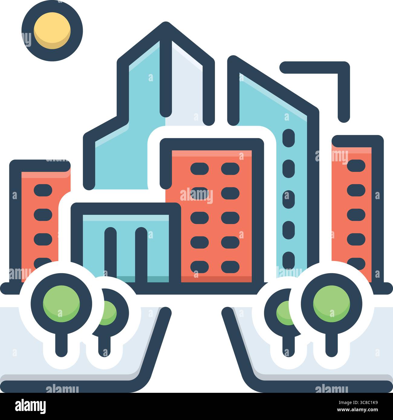 Urban re development Cut Out Stock Images & Pictures - Alamy