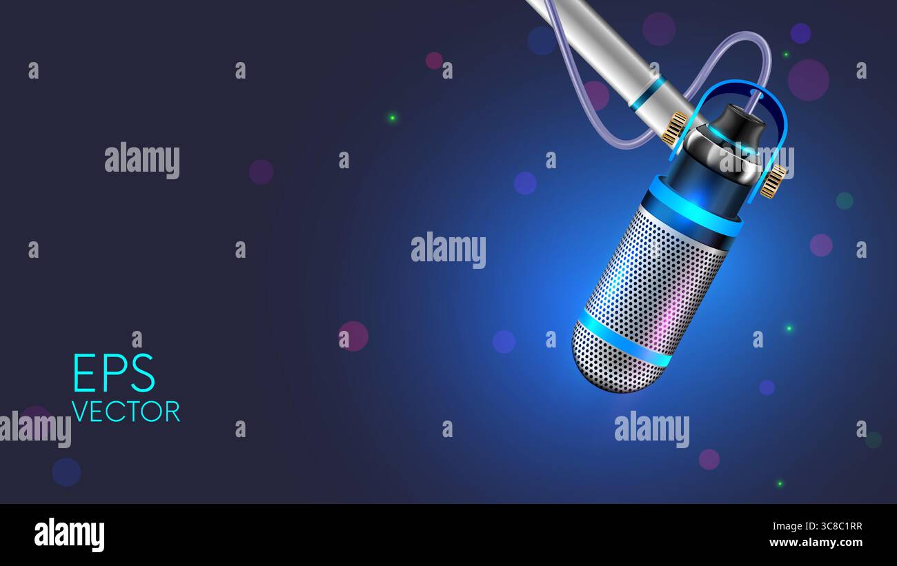 Music sound illuminated stage Stock Vector Images - Alamy