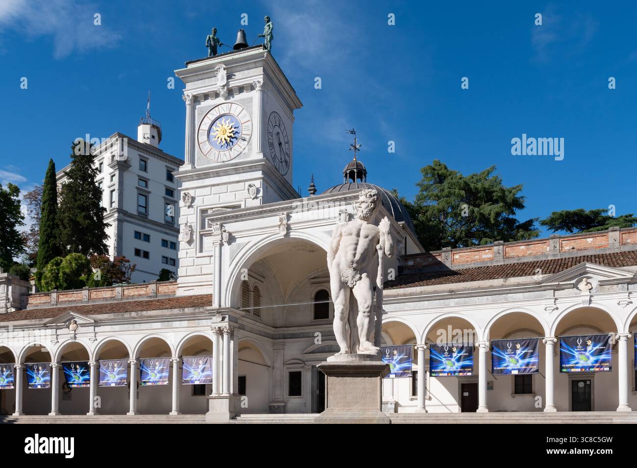 Udine, Italy (3rd August 2025) - The image depicts Loggia di San ...