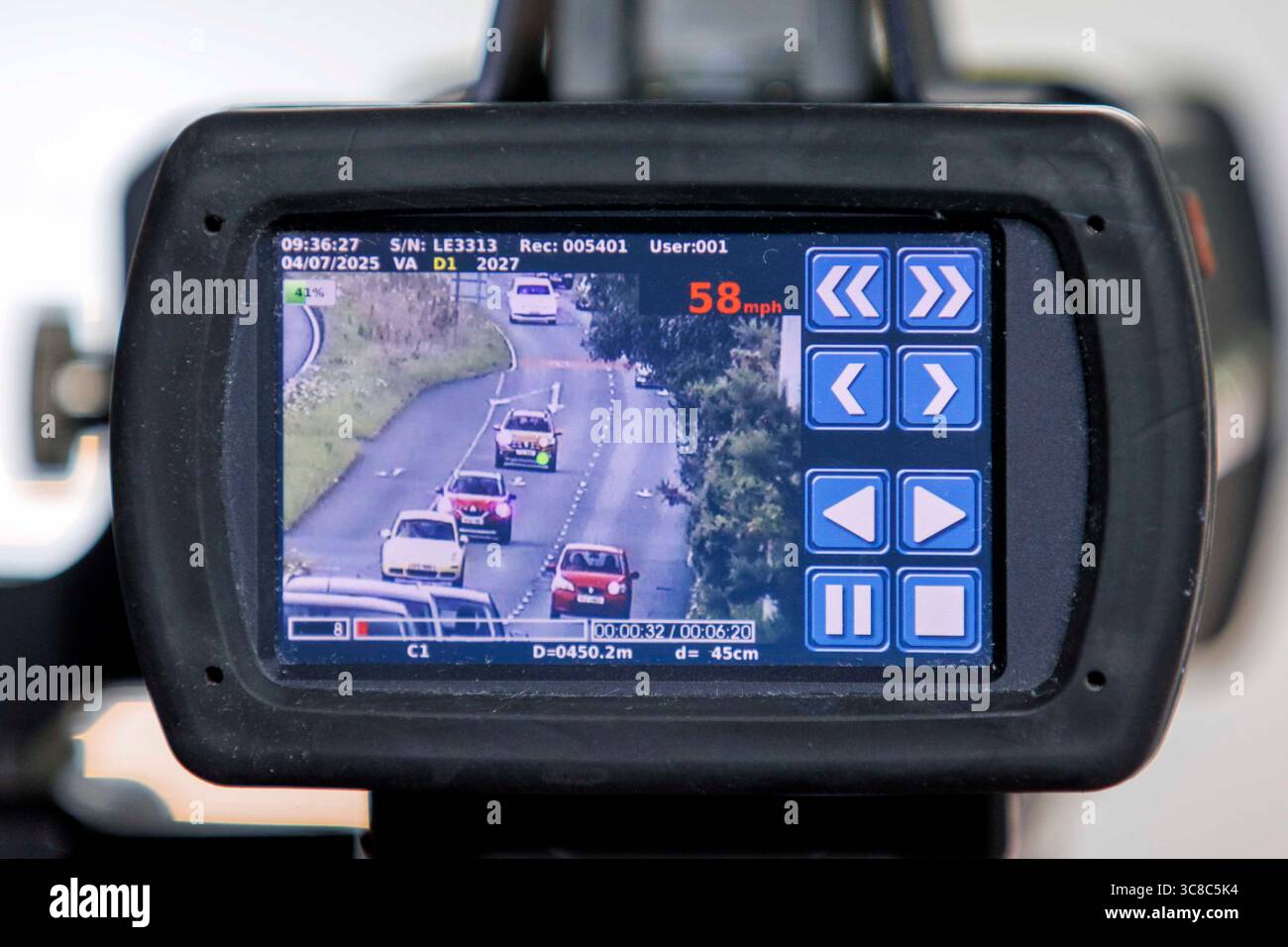 A Northern Ireland Road Safety Partnership (NIRSP) speed camera van ...