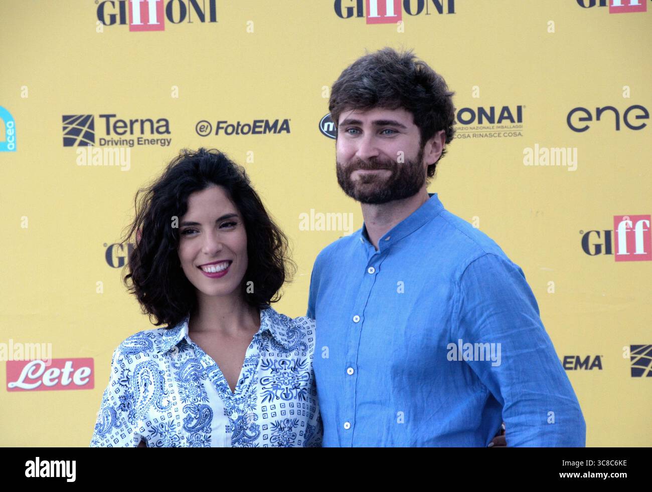 GIFFONI VALLE PIANA,ITALY - July 18,2025 : Stella Falchi and Gabriele ...