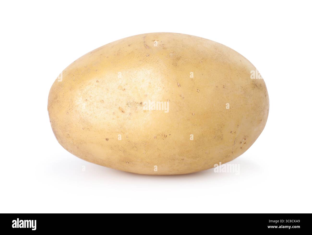 One fresh raw potato isolated on white Stock Photo - Alamy