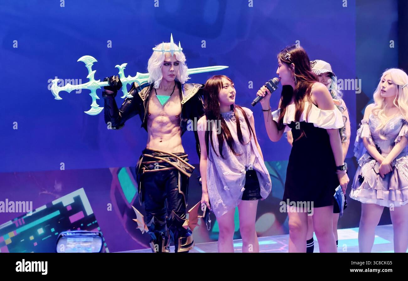 Taiwanese singer and actor Jiro Wang shows at the 2025 Chinajoy in ...