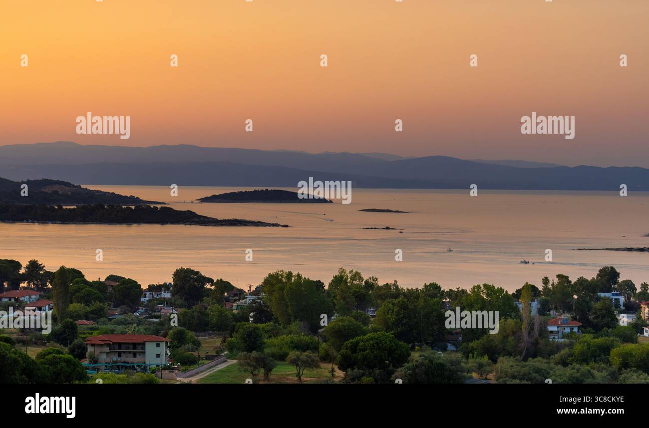 Mediterranean sunset in greece hi-res stock photography and images - Alamy