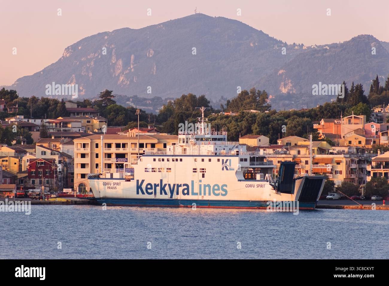 CORFU CITY, CORFU, IONIAN ISLANDS, GREECE - JULY 16, 2025: Kerkyra ...