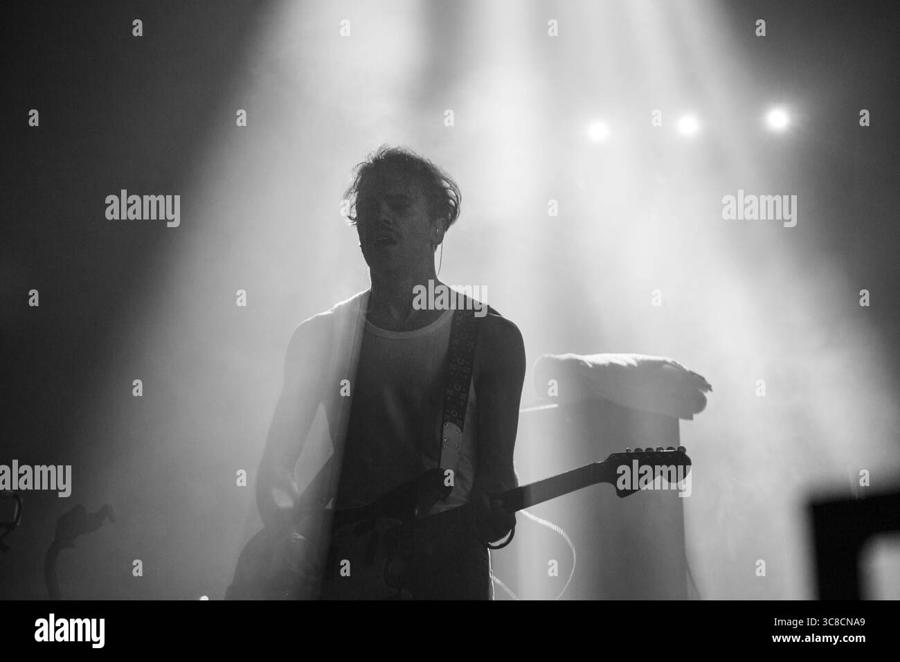Psychedelic rock musician Black and White Stock Photos & Images - Alamy