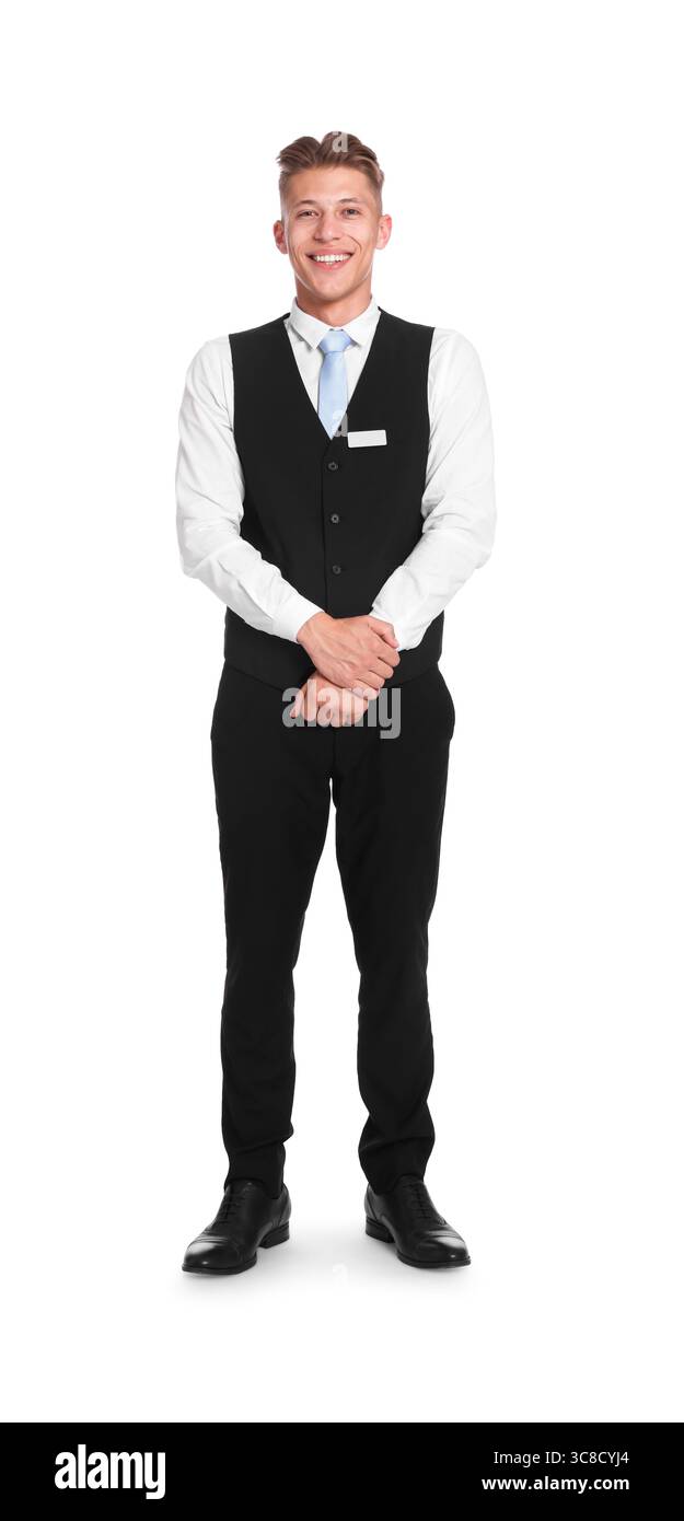 Happy receptionist working reception Cut Out Stock Images & Pictures ...