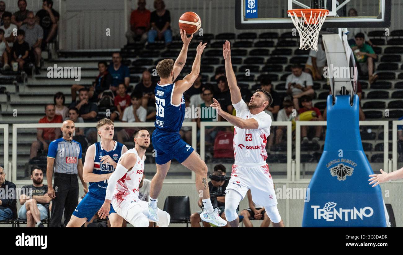 Sigtryggur Thrastarson (Island) during Trentino Basket Cup - Iceland vs ...