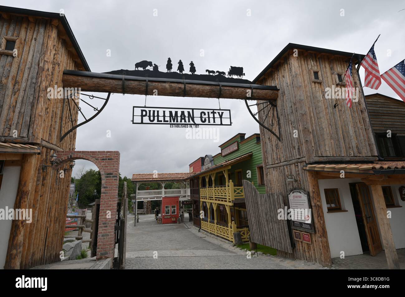 Eging Am See, Germany. 01st Aug, 2025. The entrance area of the western ...