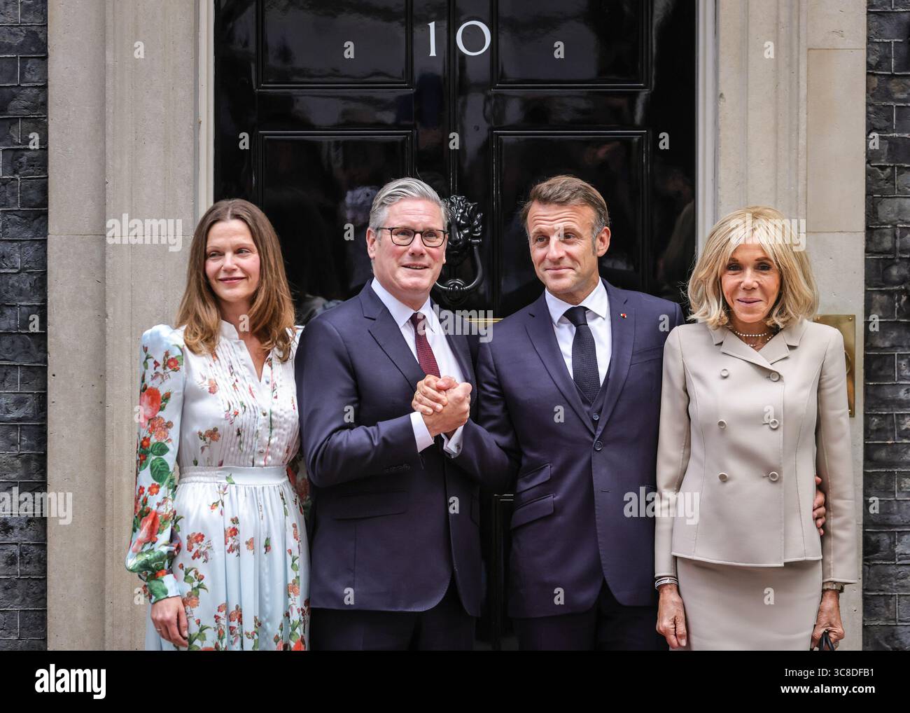 Lady Victoria Starmer, Sir Keir Starmer, Emmanuel Macron, Brigitte ...