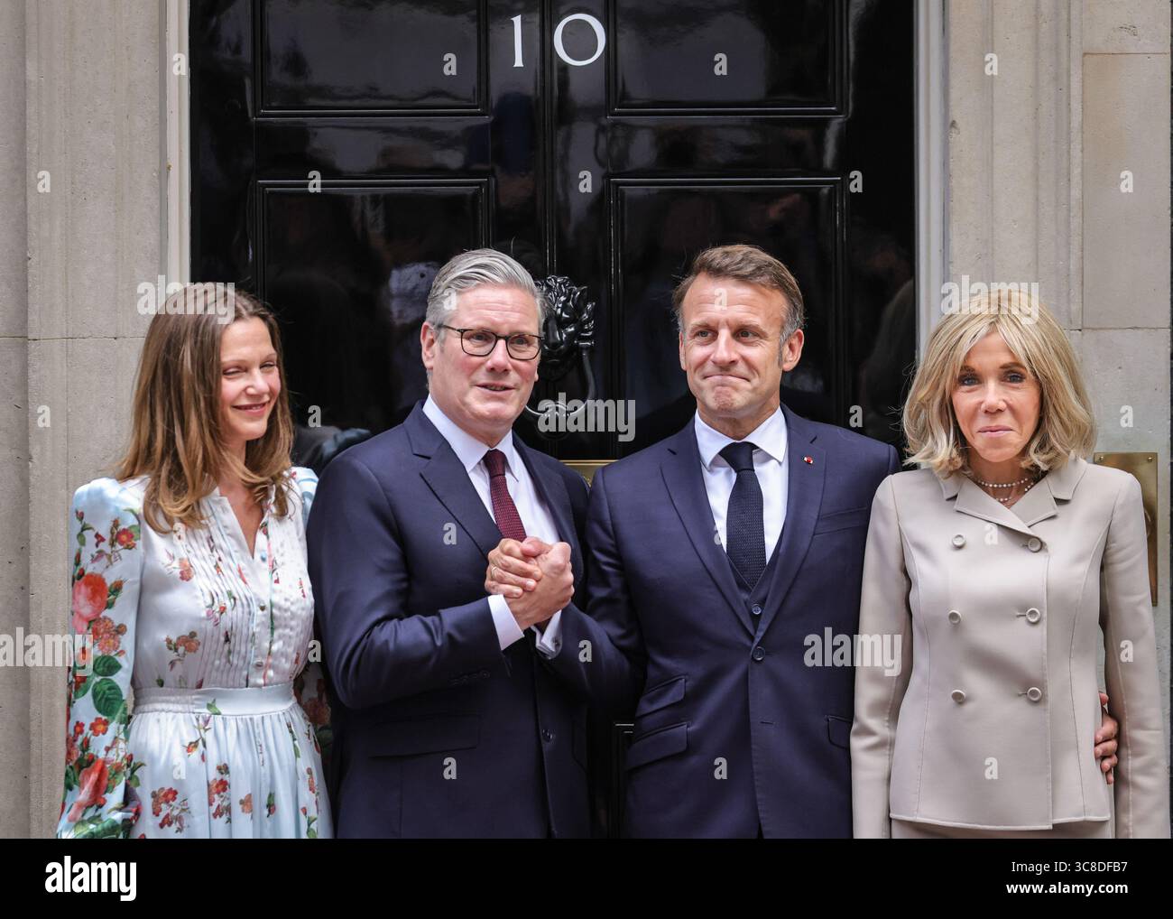 Lady Victoria Starmer, Sir Keir Starmer, Emmanuel Macron, Brigitte ...