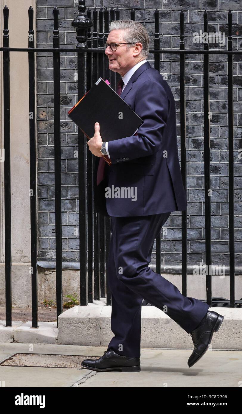 Sir Keir Starmer, Prime Minister of the United Kingdom, walking along ...