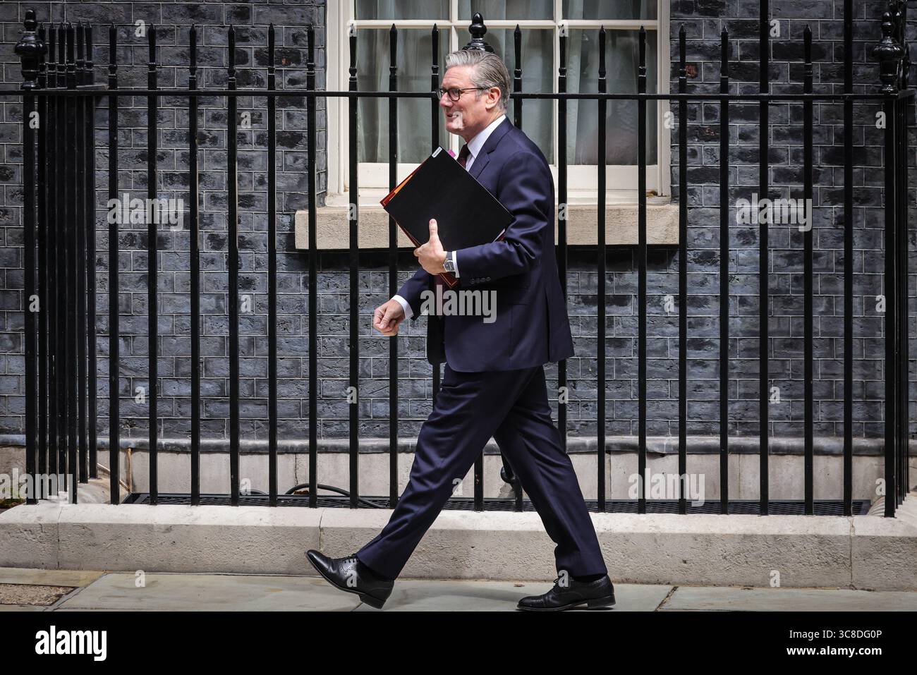 Sir Keir Starmer, Prime Minister of the United Kingdom, walking along ...