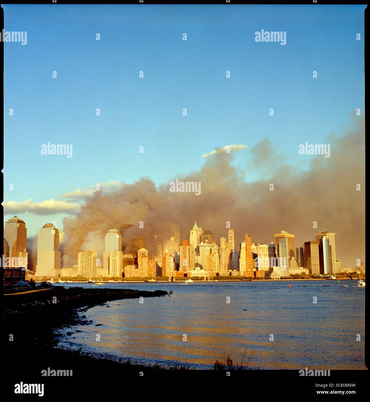 Attacks and destruction of the world trade center hi-res stock ...