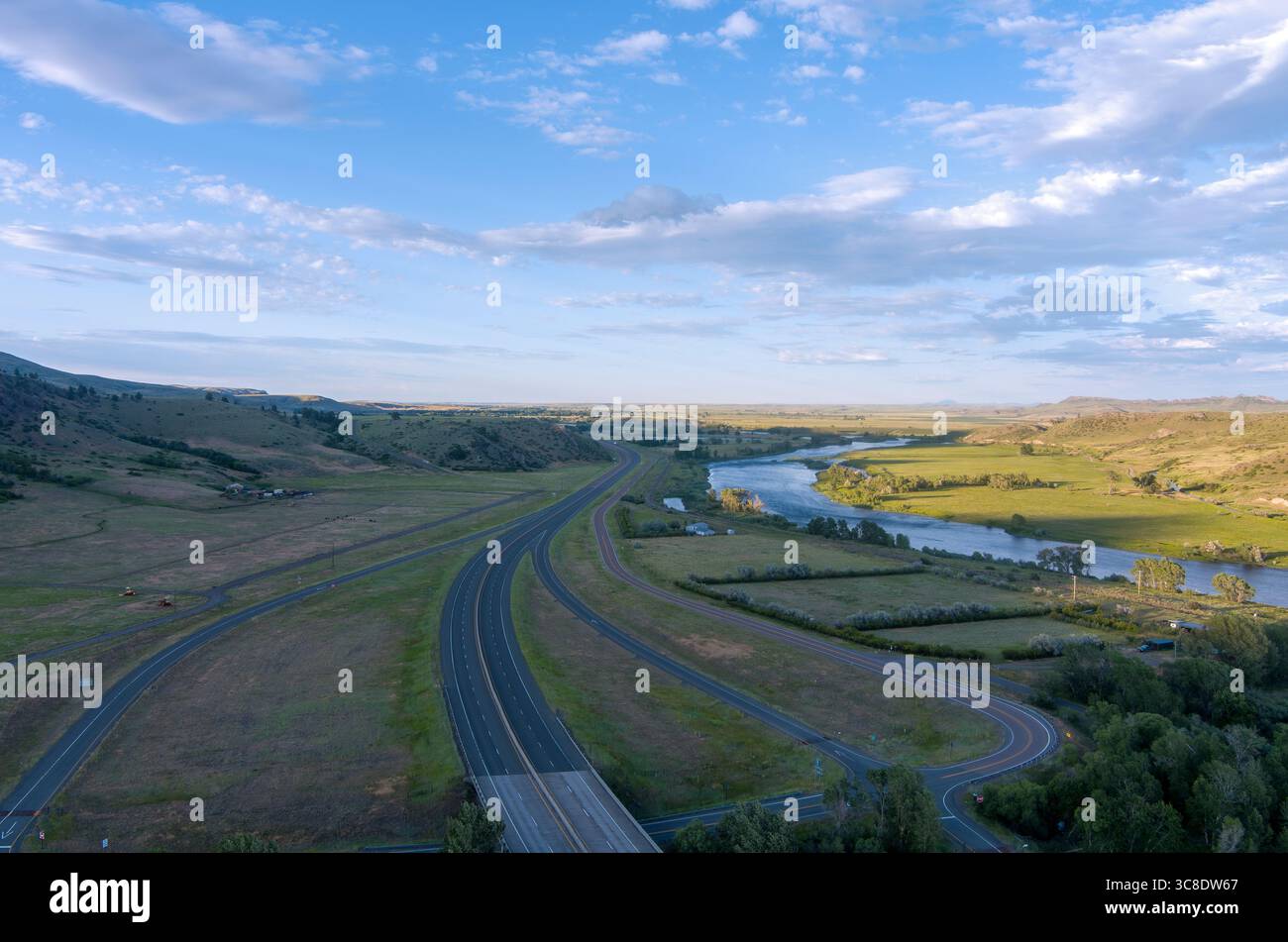 Aerial view of Tower Rock State Park in June Stock Photo - Alamy