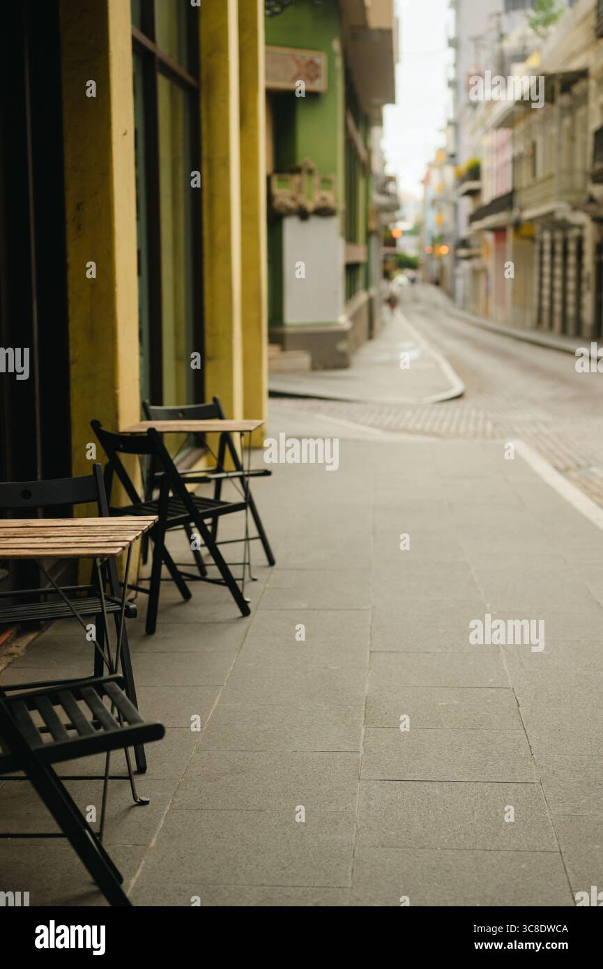Pedestrian street outdoor tables hi-res stock photography and images ...