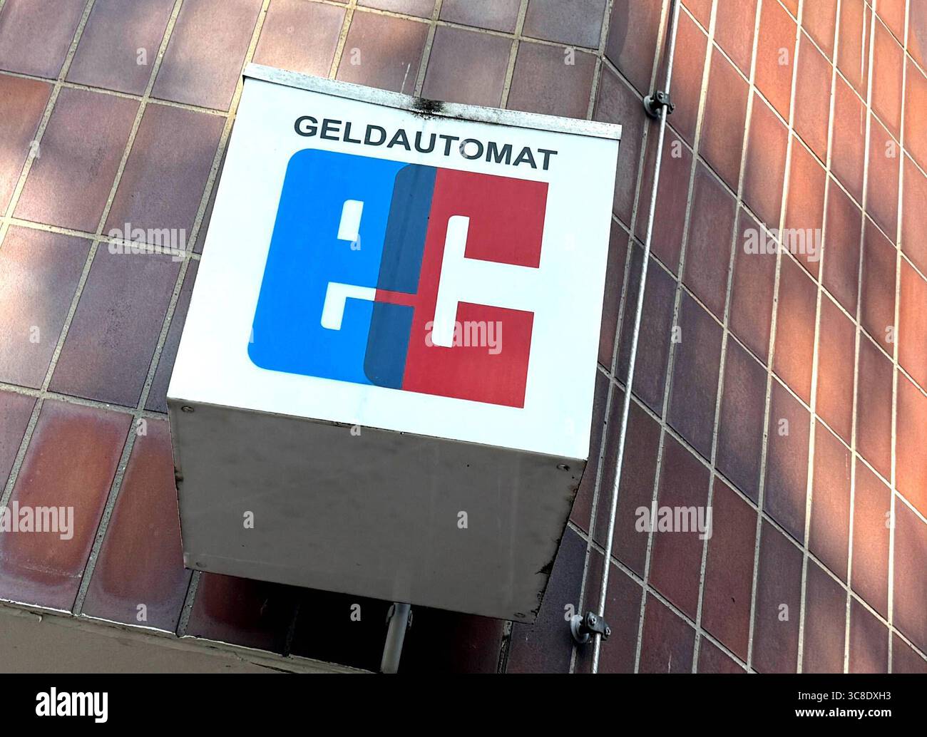 Schild EC Geldautomat Bankautomat Geld abheben *** Sign EC cash machine ...