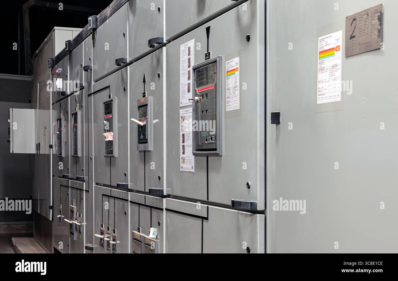 Bangkok, Thailand 03 Jan, 2025 - Perspective side view of Control panel ...