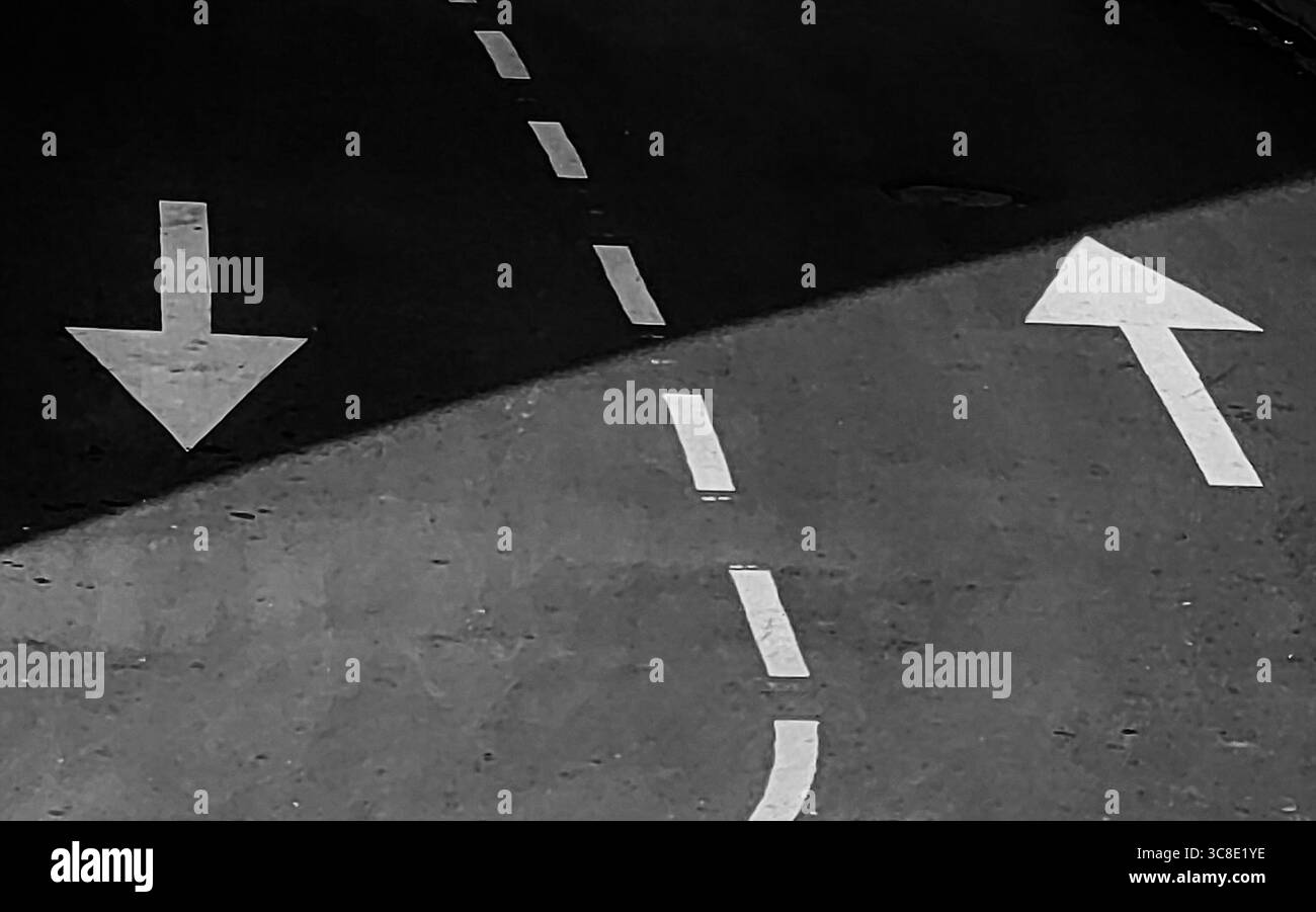 Opposites metaphor Black and White Stock Photos & Images - Alamy