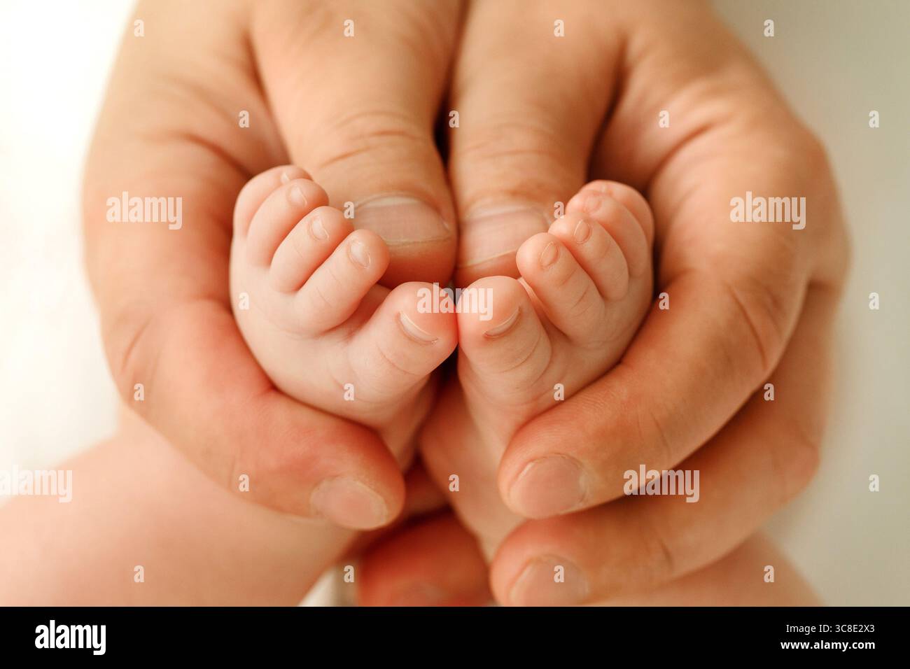 Tender moment father holding hi-res stock photography and images - Alamy