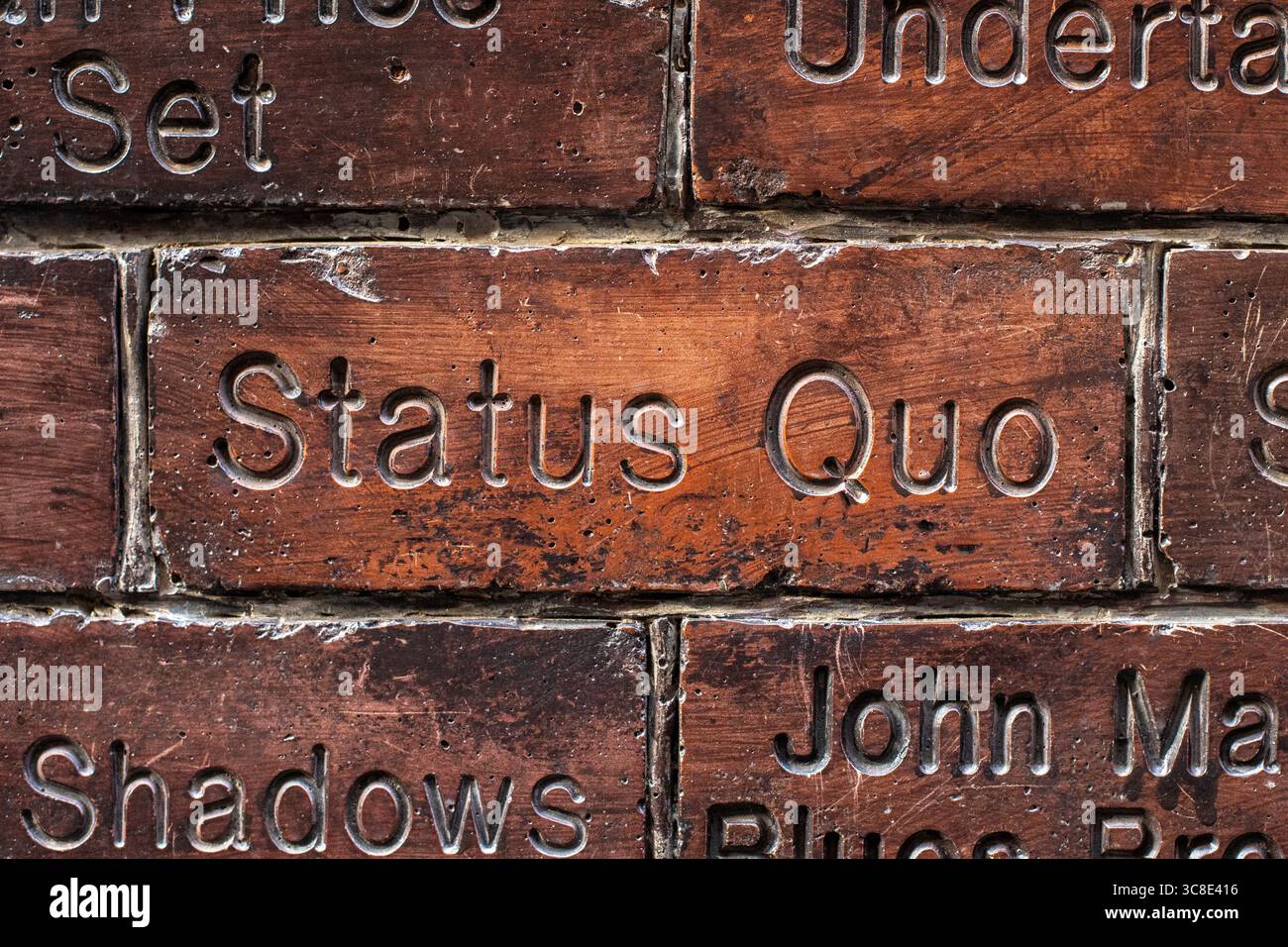 Liverpool, UK - September 19th 2024: Status Quo on The Cavern Wall of ...
