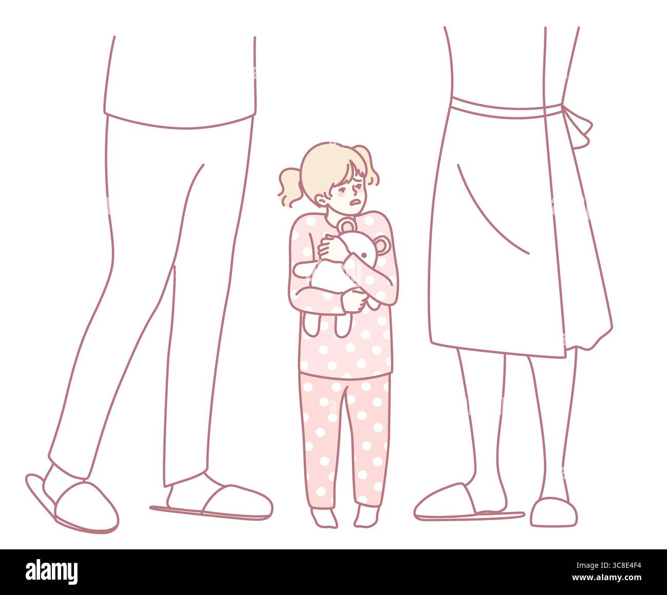 Child hugs soft toy Cut Out Stock Images & Pictures - Alamy